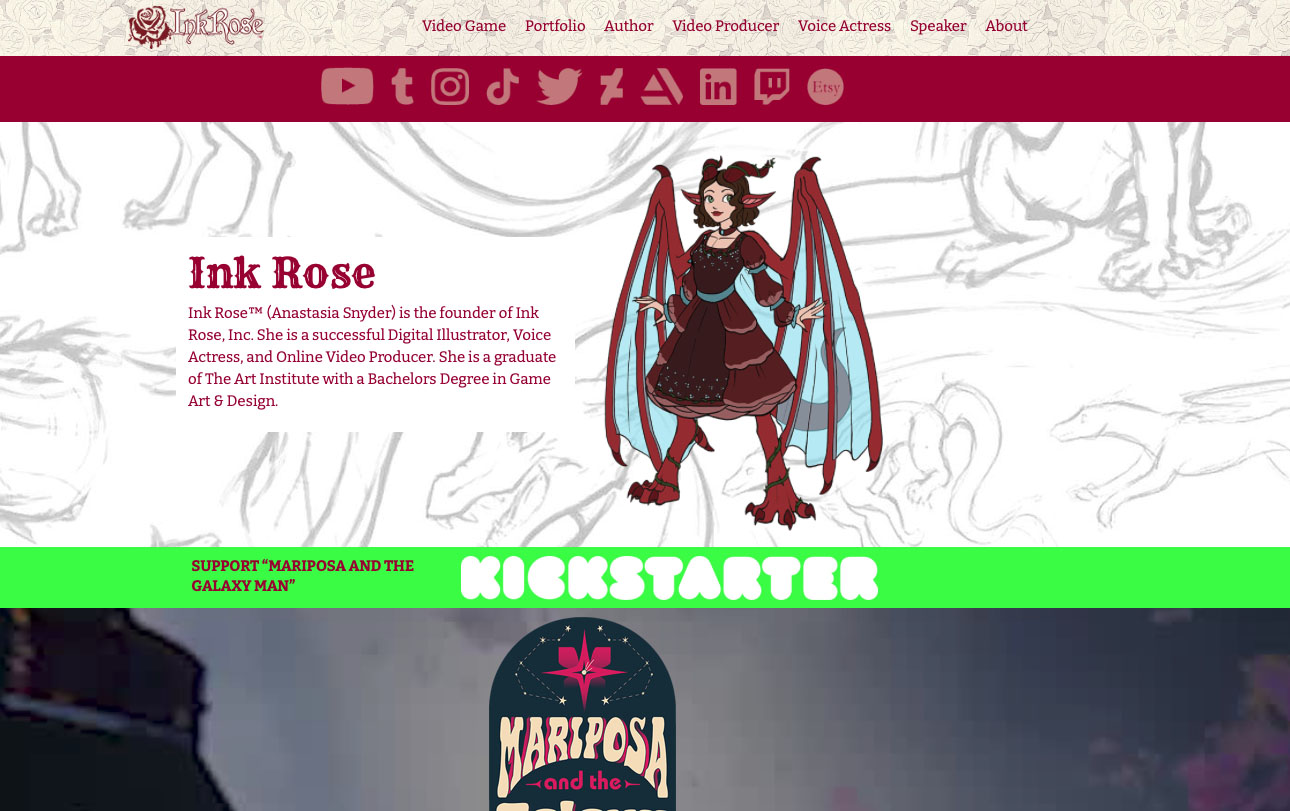 Ink Rose: Author of the Dragon Queen trilogy